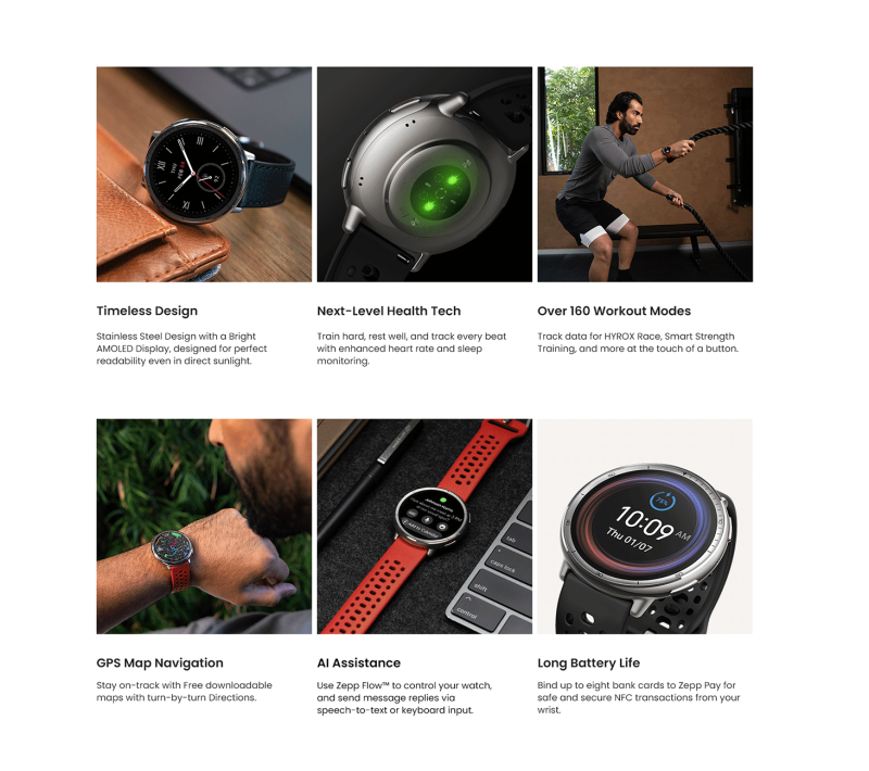 Amazfit Active 2 Round – Official Amazfit Malaysia