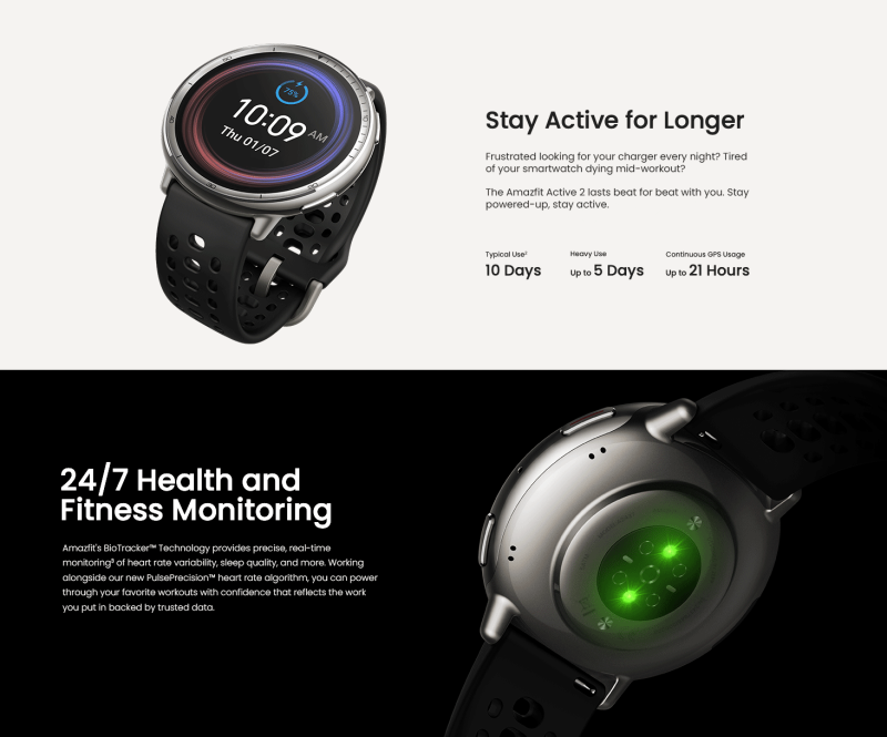 Amazfit Active 2 Round – Official Amazfit Malaysia