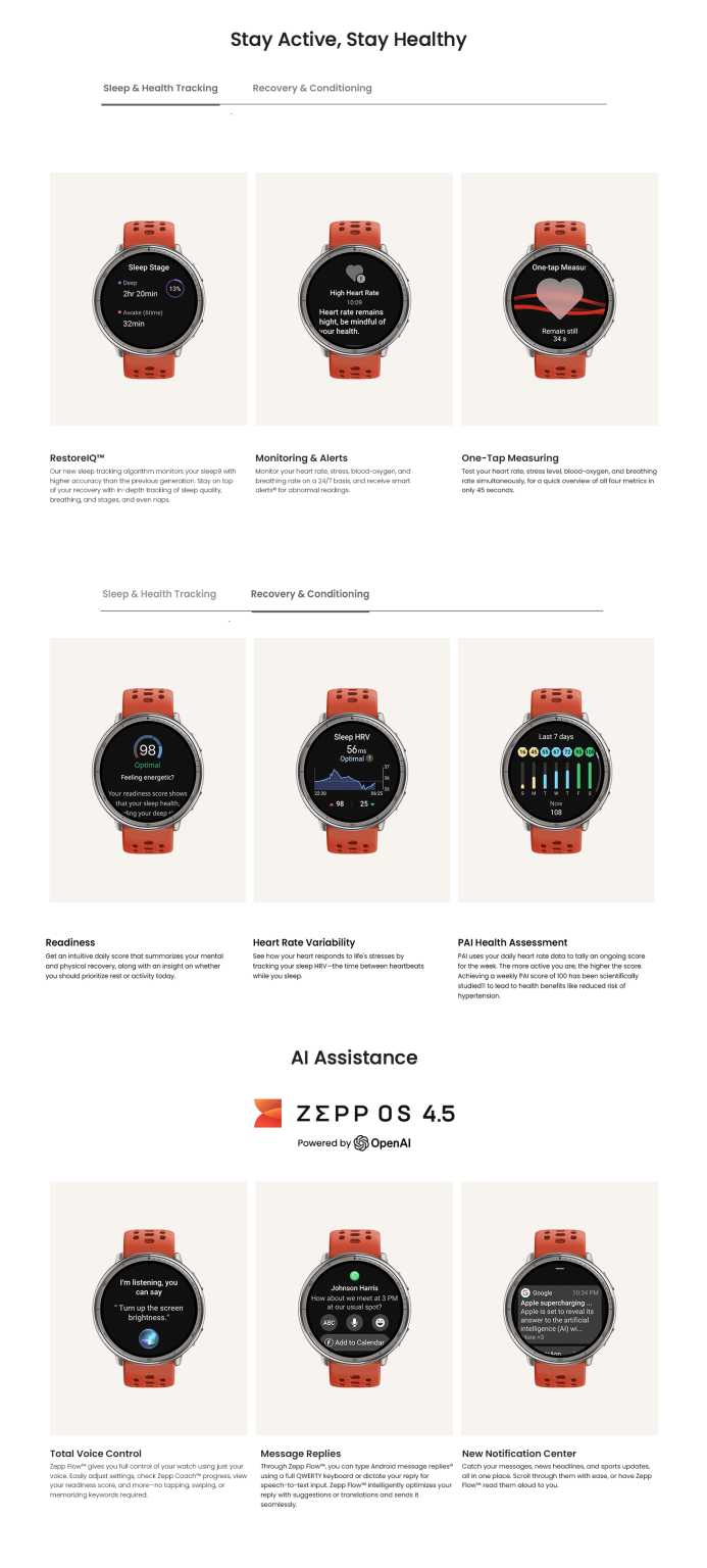 Amazfit Active 2 Round – Official Amazfit Malaysia